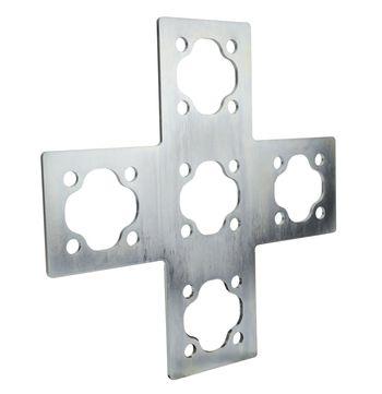 6" X 12" Splice Plate - 4 Way Splice
